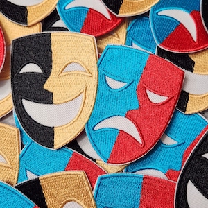 Patch Party Club, Theater of Emotions "comedy and Tragedy Emblem" (1-pc ...