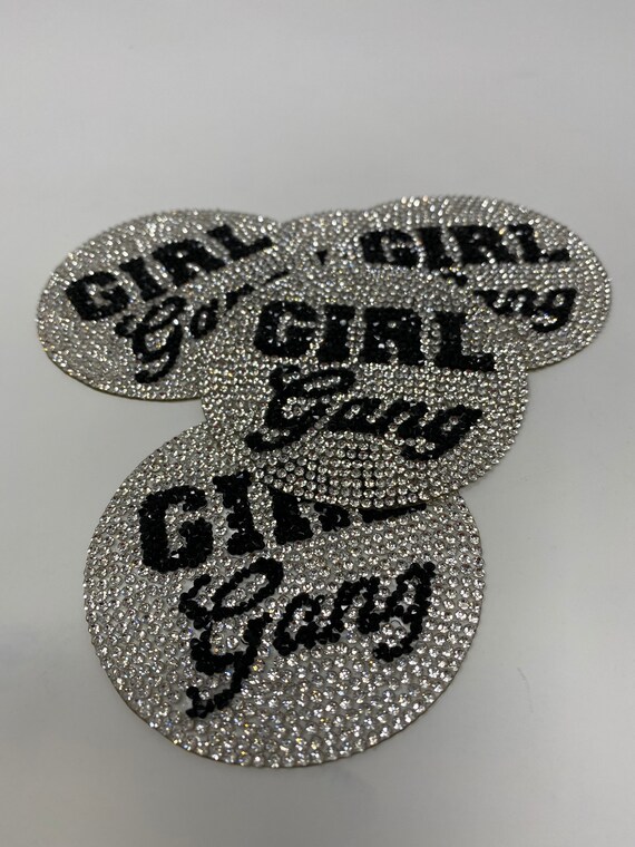 NEW 1-pc Blinged Out girl Gang Rhinestone Patch - Etsy