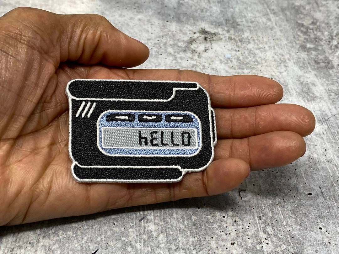 Retro Style "beeper/pager," 1-pc, Old School Iron-on Embroidered Patch ...