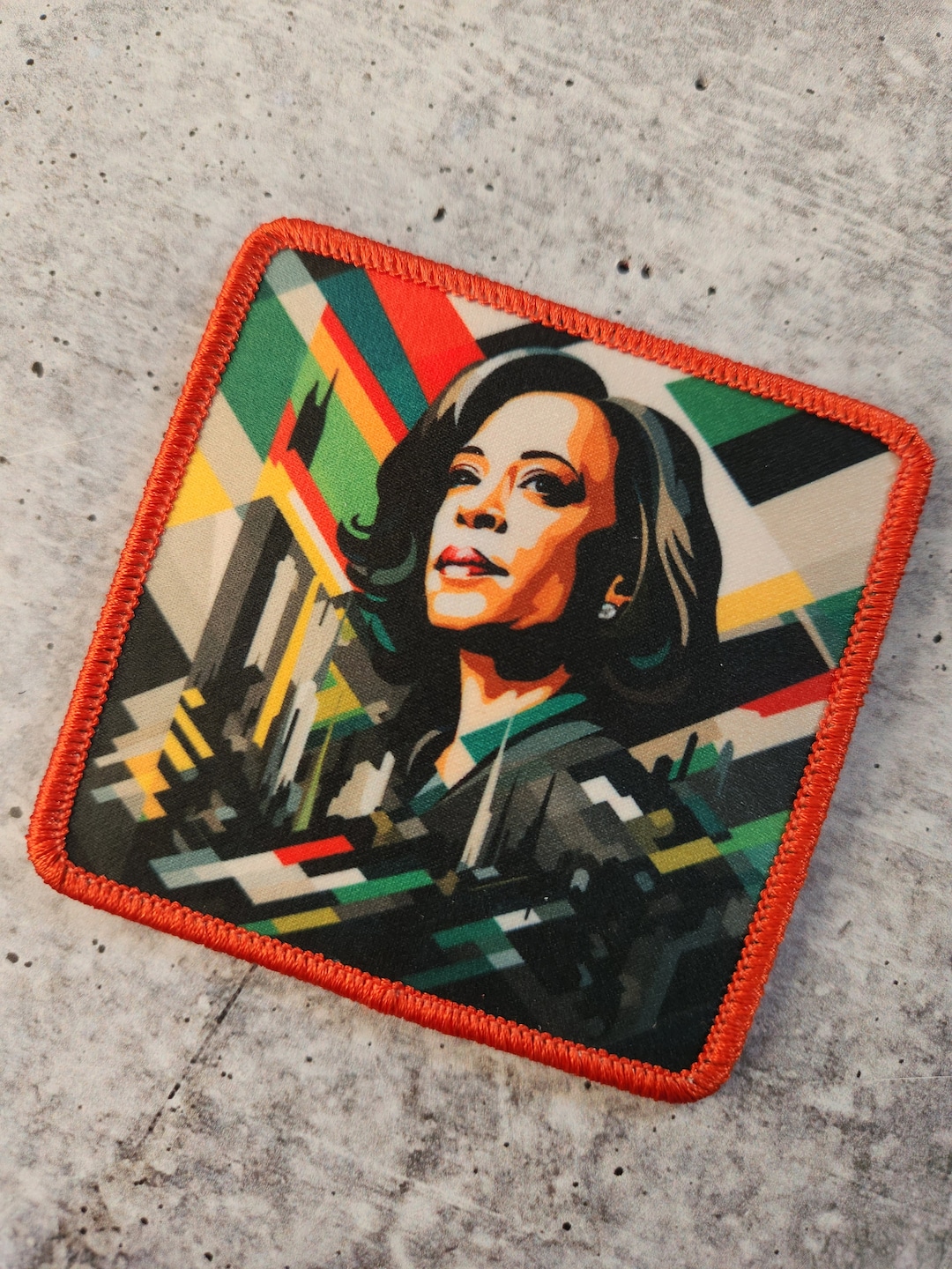 Patch Party Club, (1-pc) Kamala Harris "city Lights" Digital Print ...