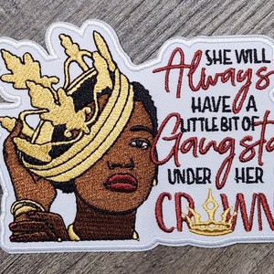 Patch Party Club, "gangsta Under Her Crown," Regal Rebellion Beauty ...