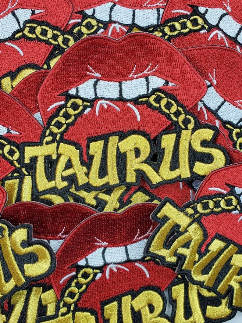 Poppin' Red Lip taurus W/gold Metallic - Etsy