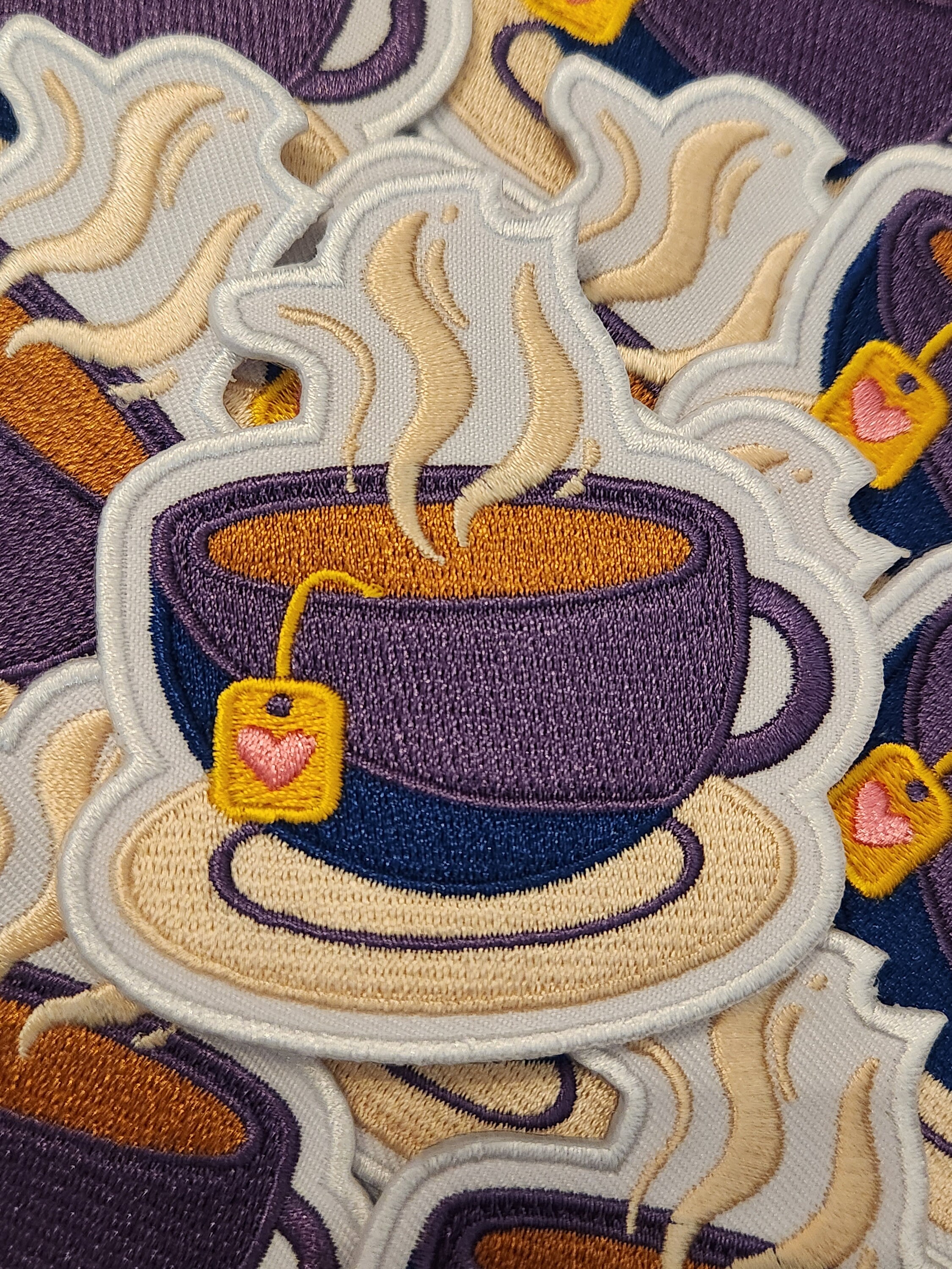 Patch Party Club, "i Love Herbal Tea" (1-pc), Size 3", Embroidered Iron ...