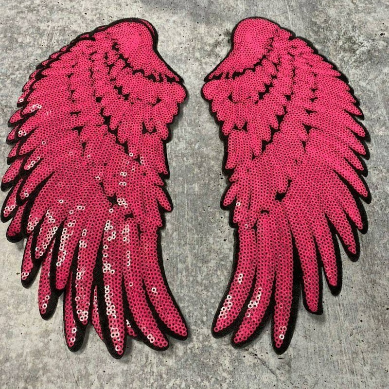Angel Wings Patch Pink - Etsy