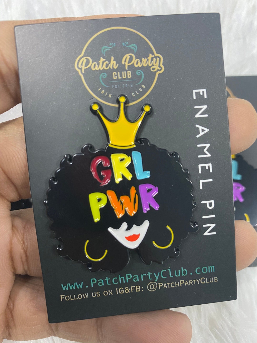 NEW, Pin Feminist, Enamel Pin "grl POWER " Exclusive Lapel Pin, Grl ...
