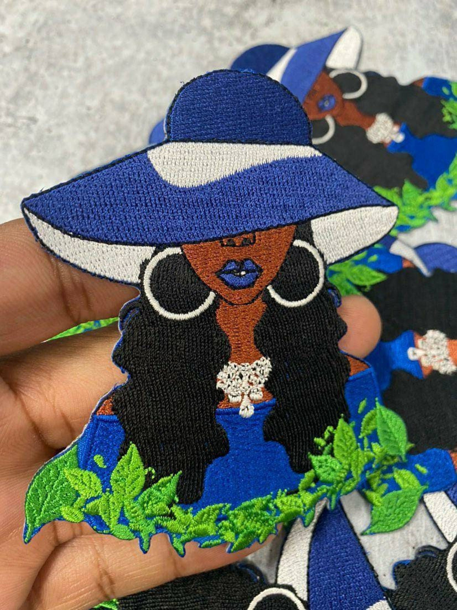 Sassy, Blue & White, Sophisticated Diva, 1pc With Blue Lipgloss, Iron ...