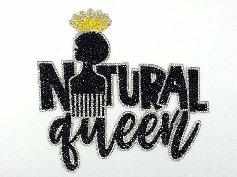 Rhinestone Patch natural Queen Super Bling Patch - Etsy