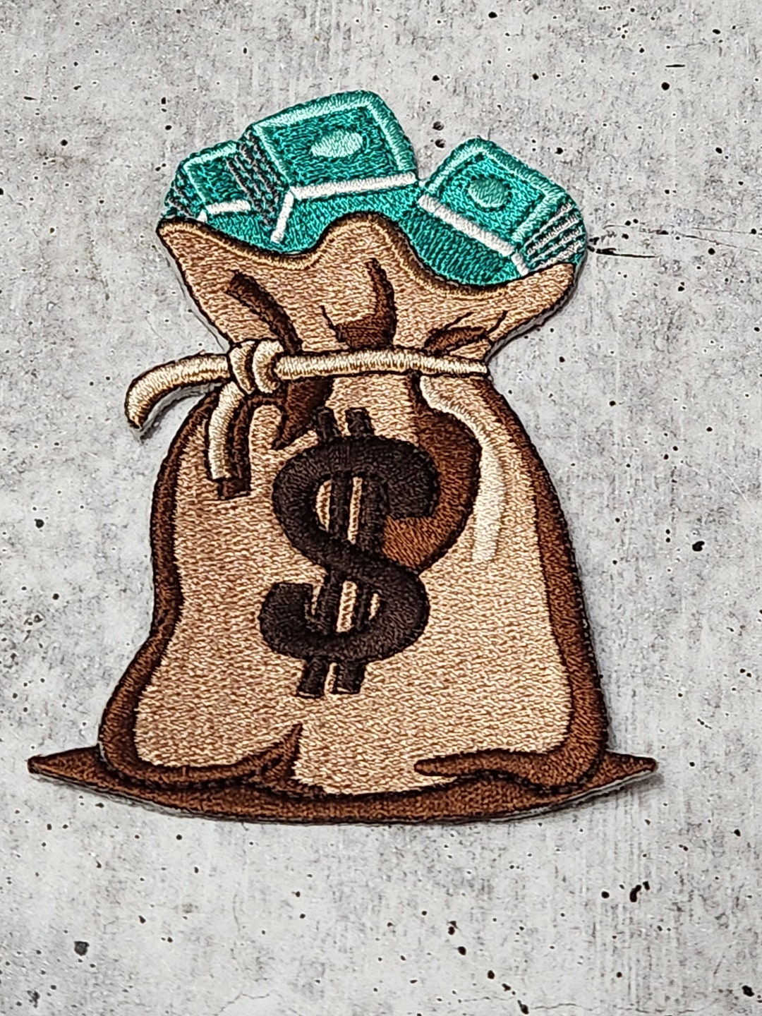 New Arrival, 1 Pc, MEDIUM: "bag of Money" Check a Bag Patch, Size 4 ...