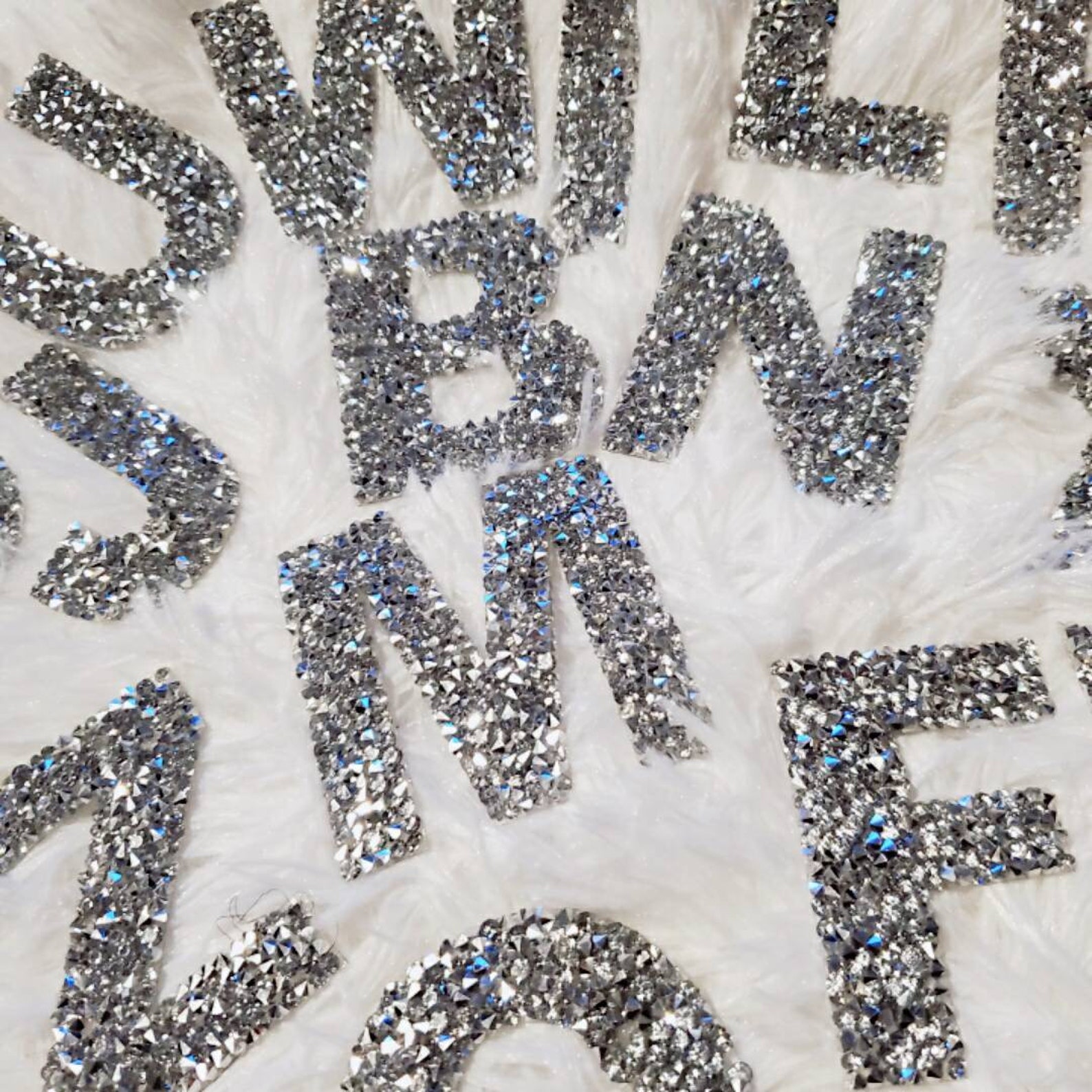 Hotfix Rhinestone Letters, SILVER 1 Pc, NEW, Choose Your Letter ...