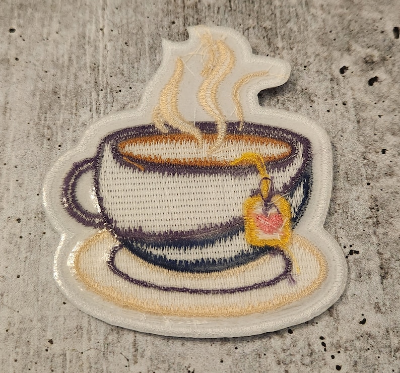 Patch Party Club, "i Love Herbal Tea" (1-pc), Size 3", Embroidered Iron ...