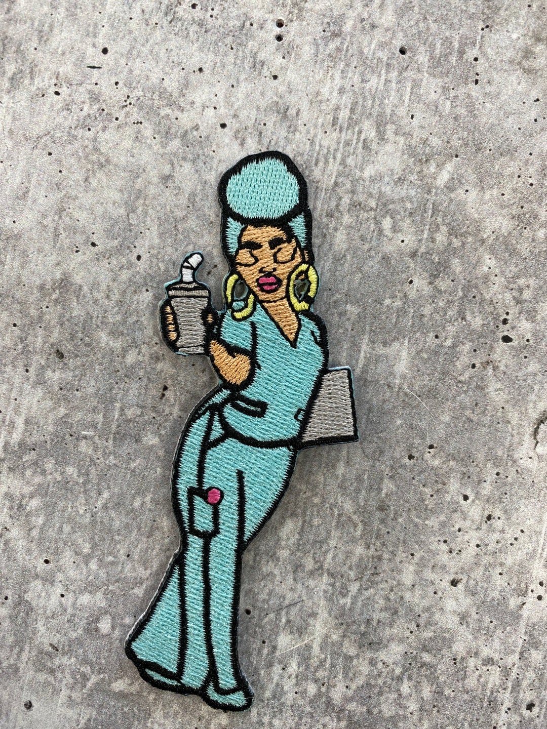 New Arrival, "nurse Eva" Light With Coffee Clipboard, 100% Embroidery ...
