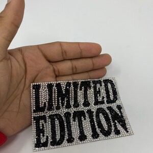 NEW, Blinged Out "limited Edition" Rhinestone Patch With Adhesive ...