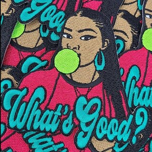 New, Colorful Patch Badge, 4x4-inch, what's Good Iron-on Embroidered ...