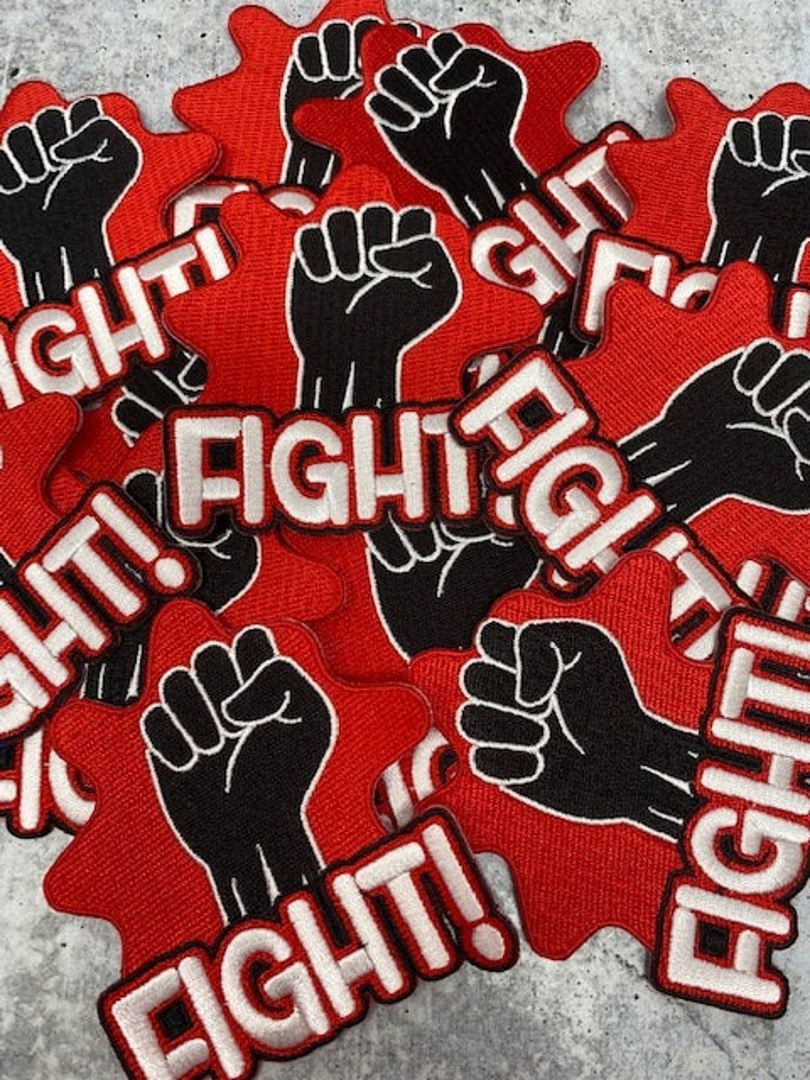FIGHT FIST Exclusive Afrocentric Patch Size 4'' - Etsy