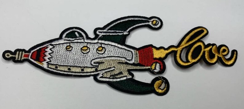 Embroidered rocket Love Novelty Patch DIY - Etsy