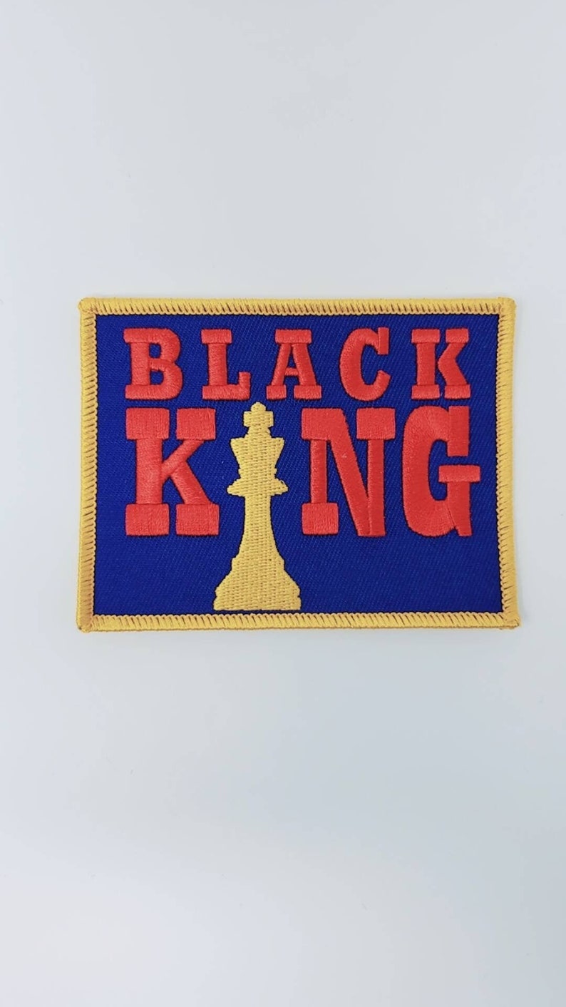 1 Pc black King Chess Piece Patch Iron-on - Etsy