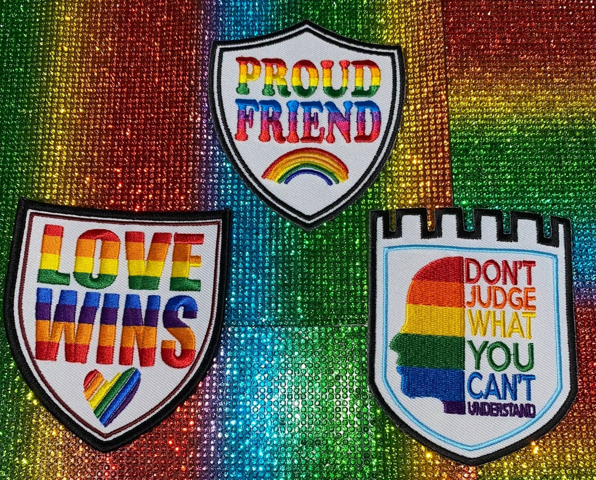 10-pc Pride Collection: Full Set of Embroidered LGBTQ Patches for ...