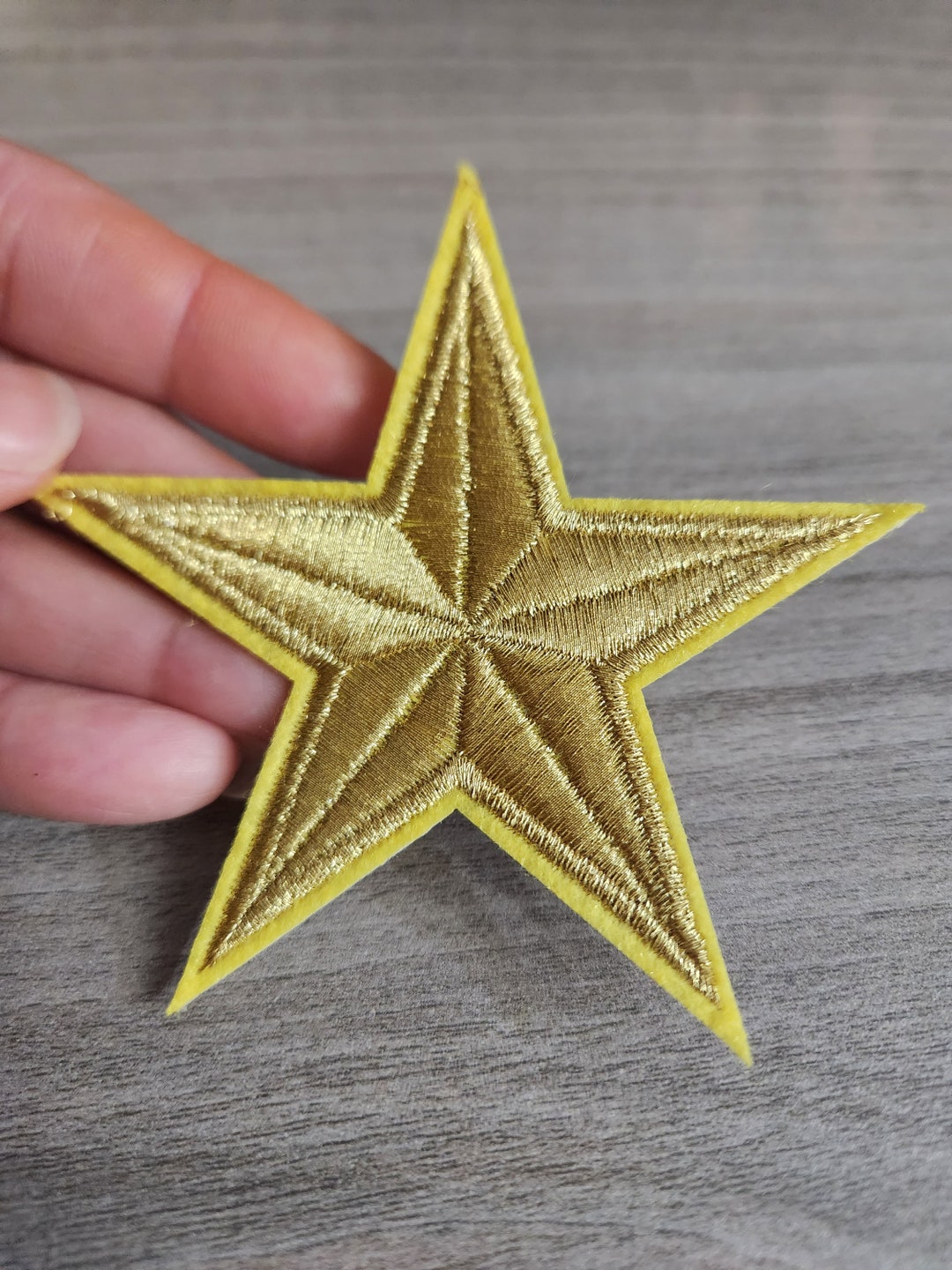2pc/metallic "gold" Star Applique Set, Star Patch, 3" Inch, Cool ...