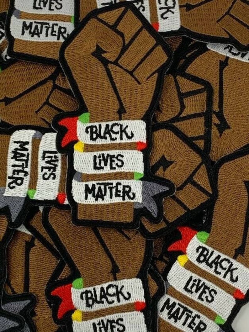 Black Lives Matter Fist Exclusive Afrocentric Patch BLM - Etsy