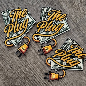Cool Patch, 1-pc, "the Plug" Jacket Patch, Iron-on Embroidered Patch ...