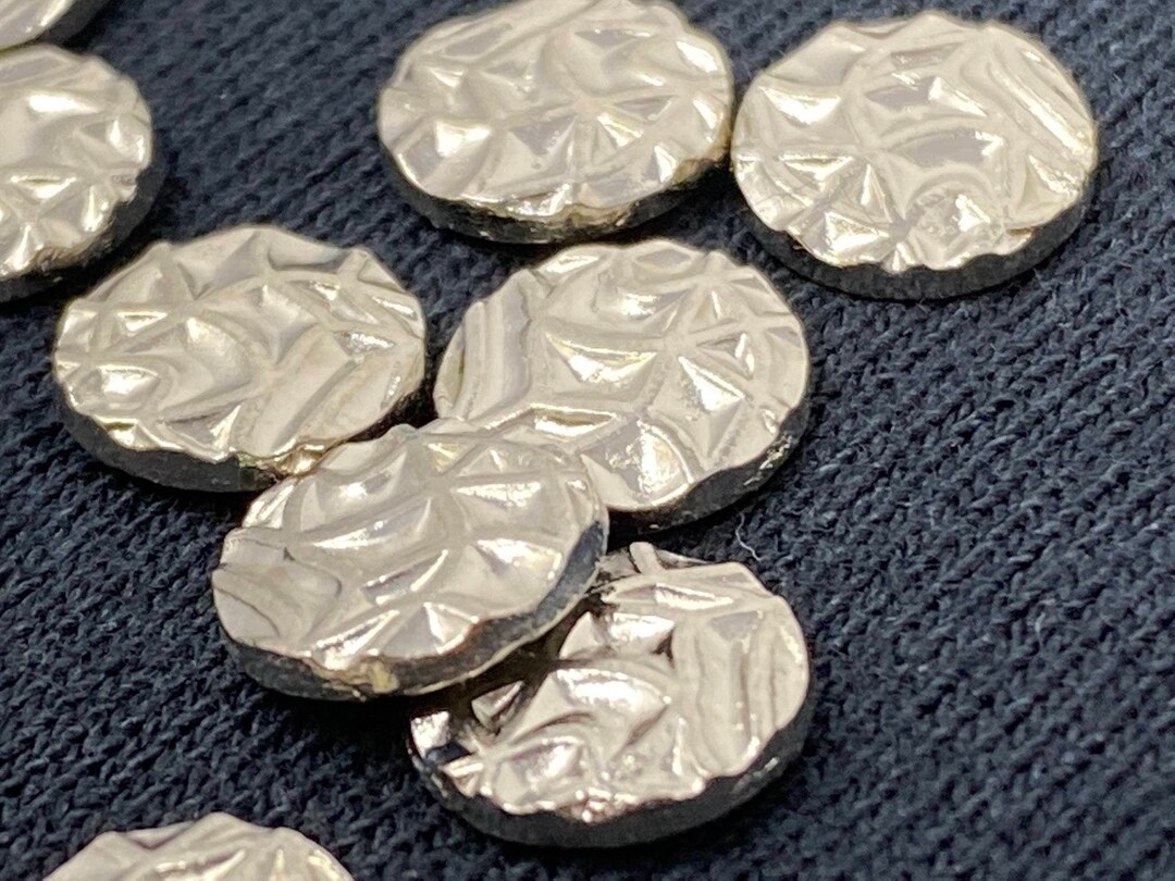 New, "ripple Wave" SILVER Hotfix Studs, 100 Pcs, 10mm, DIY Crafts ...