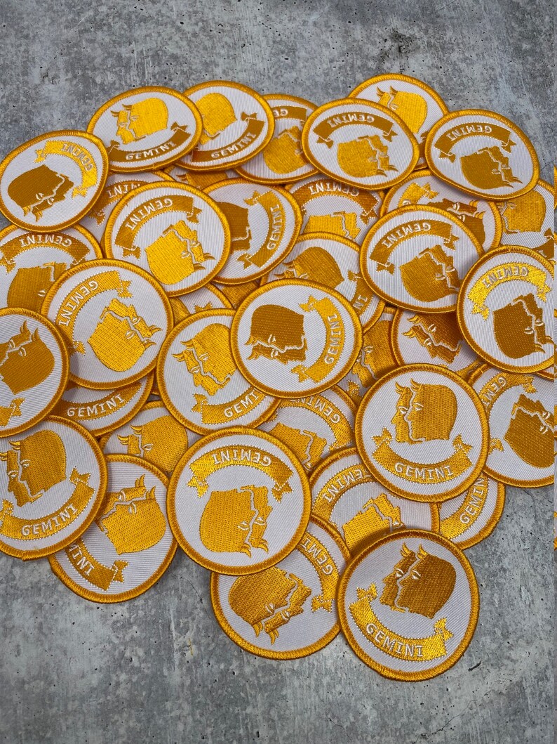 NEW Fun Vintage gemini Astrology Iron-on Patch - Etsy