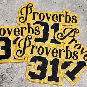 NEW, (1-pc) Inspirational Embroidered Patch, "proverbs 31", 4"x2 ...