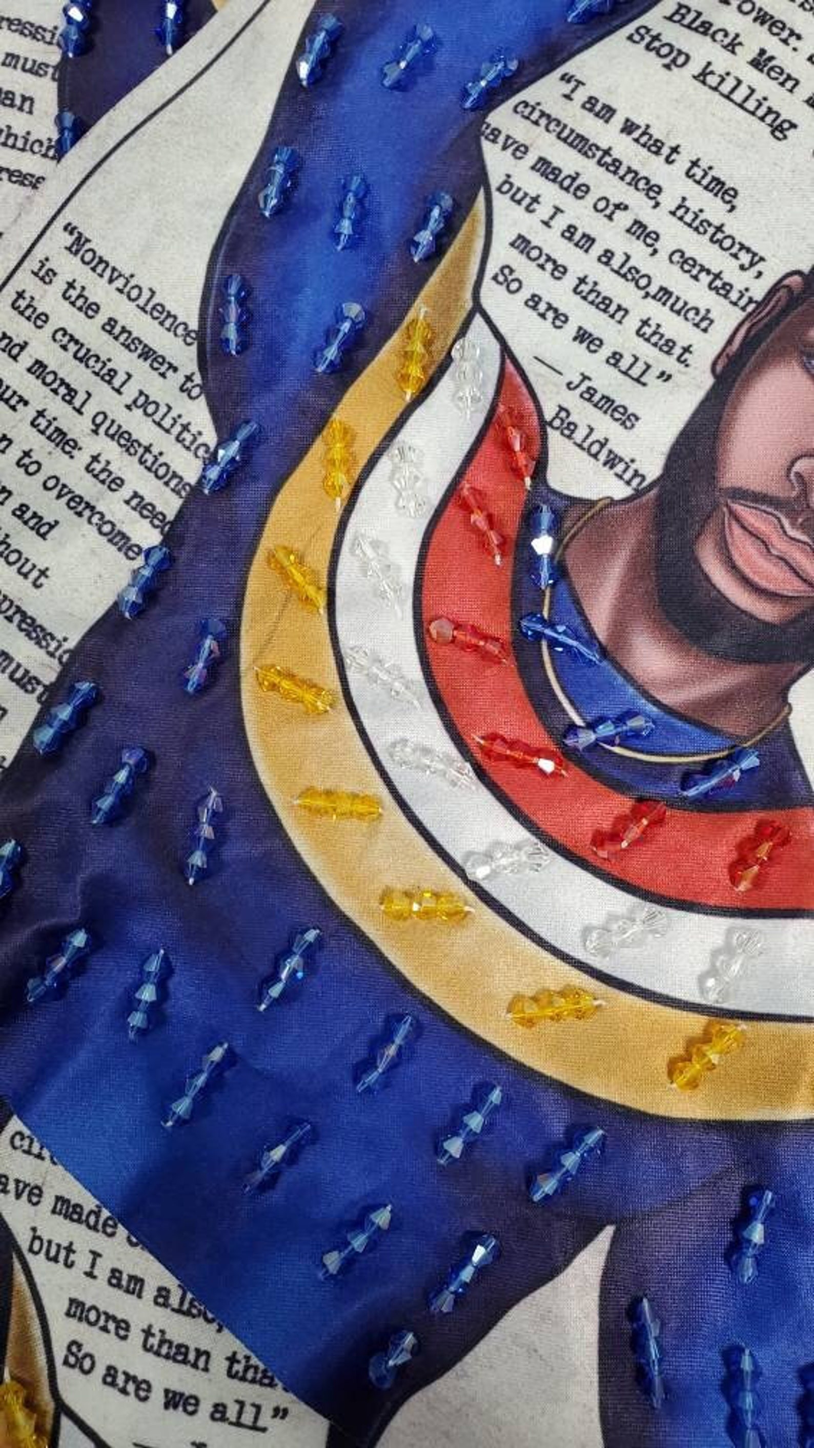NEW, 3D Digital Patch "rise Up, Kings" Strong Black Man With Gem ...