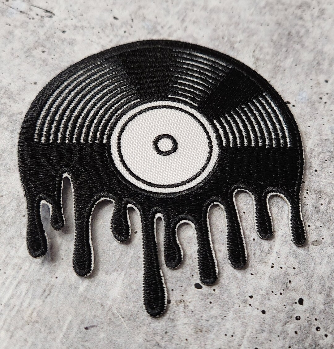 Patch Party Club, Nostalgic (1-pc) "dripping Vinyl" Music Lovers Patch ...