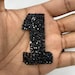 NEW, Hotfix Rhinestone Numbers, BLACK 1 Pc, NEW, Choose Your Number ...
