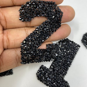 NEW, Hotfix Rhinestone Numbers, BLACK (1 Pc), NEW, Choose Your Number ...