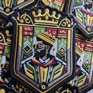Heraldic Patch,(1-pc) "monarch's Reign" Embroidered Patch: the Black ...