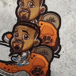 Sneaker Lover Applique, Fun, "sneaker Head" Iron-on Embroidered Patch ...