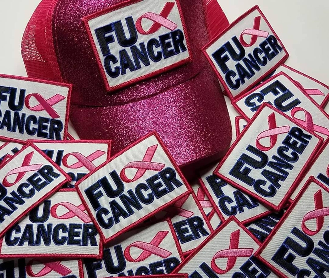 Exclusive 4x3-inch f Cancer With Ribbon Iron or - Etsy
