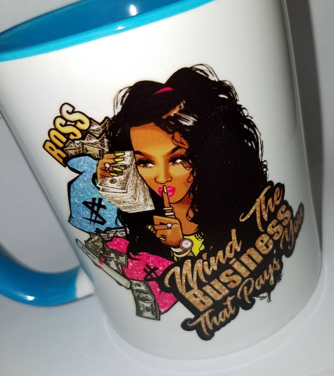 Mind the Business That Pays You, Afrocentric Coffee Mug, 15 Oz Ceramic ...