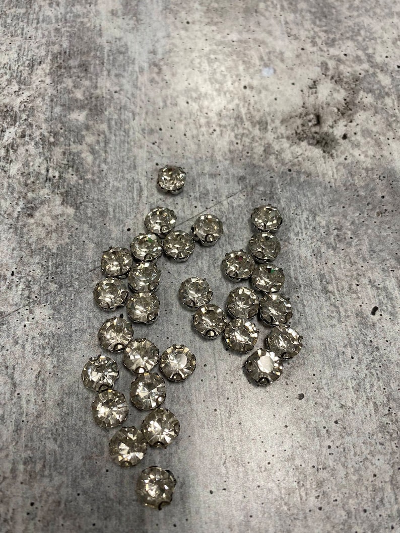 Sparkling Crystals, "rhinestone" 8mm Rivets, (100 PCS), Rhinestones for ...