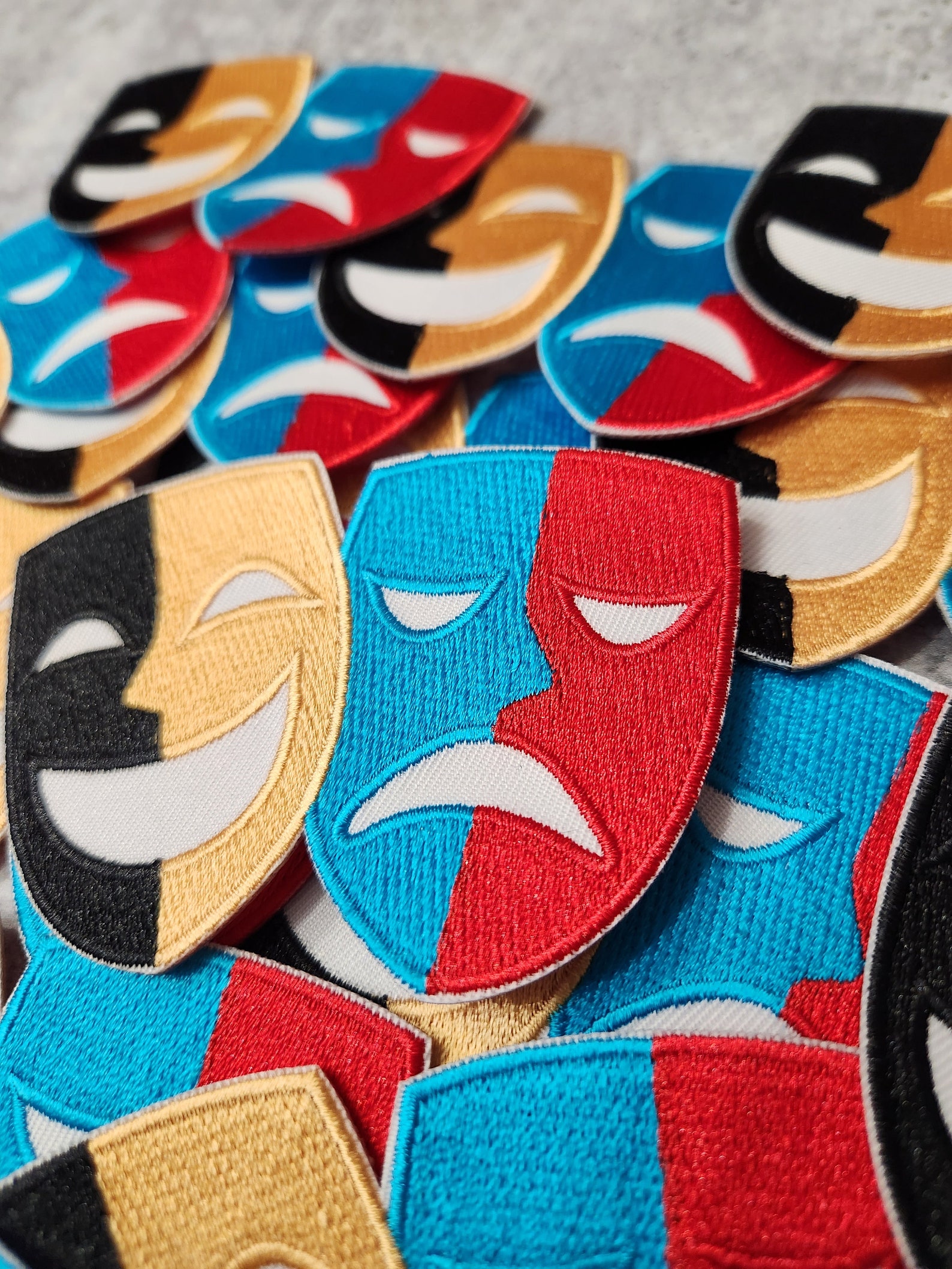 Patch Party Club, Theater of Emotions "comedy and Tragedy Emblem" (1-pc ...