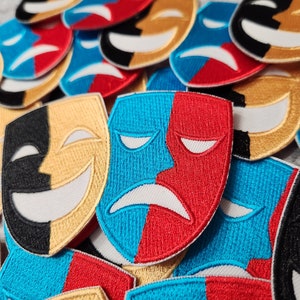 Patch Party Club, Theater of Emotions "comedy and Tragedy Emblem" (1-pc ...