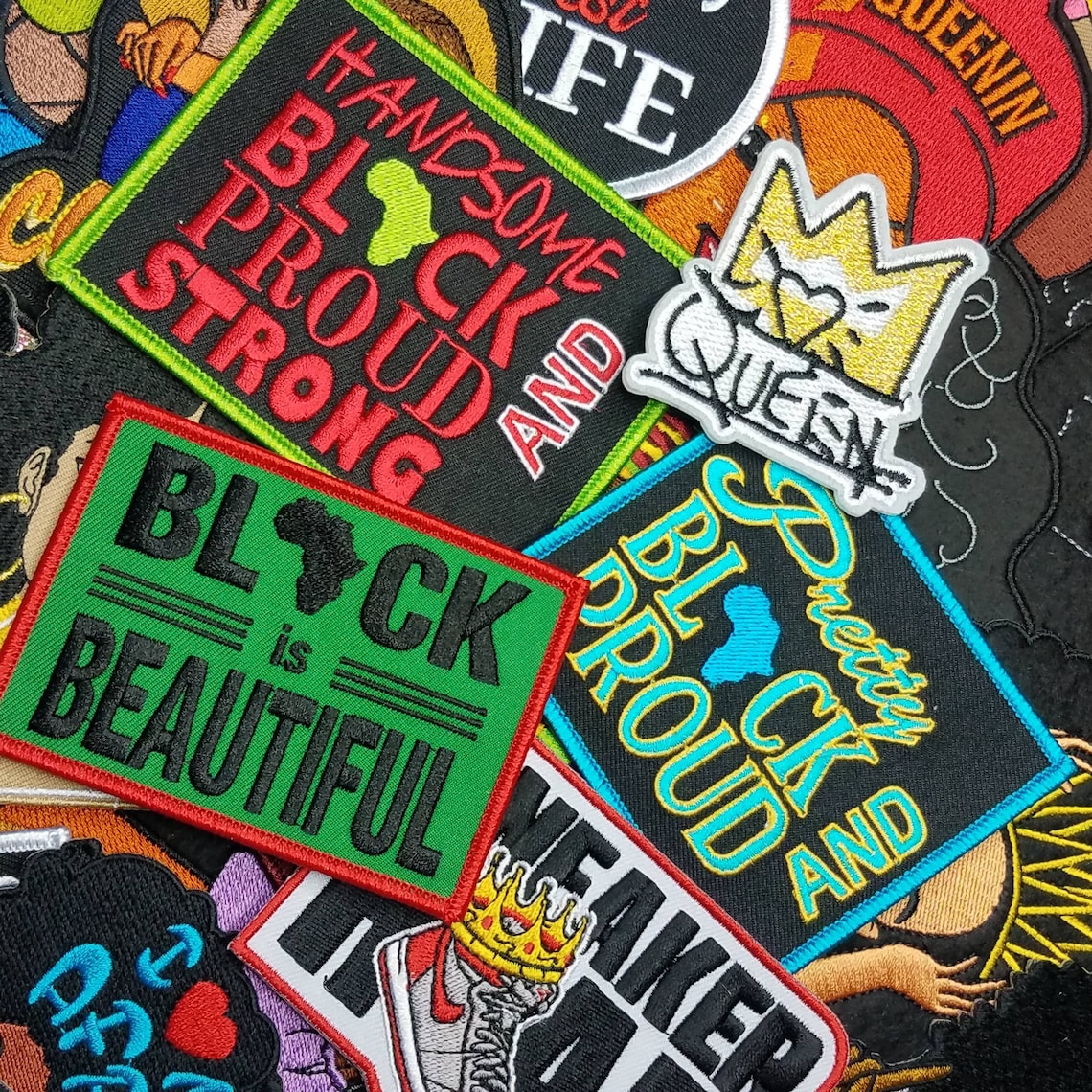 6 Pc Patch Assortment Afrocentric Iron-on Patches Grab Bag | Etsy
