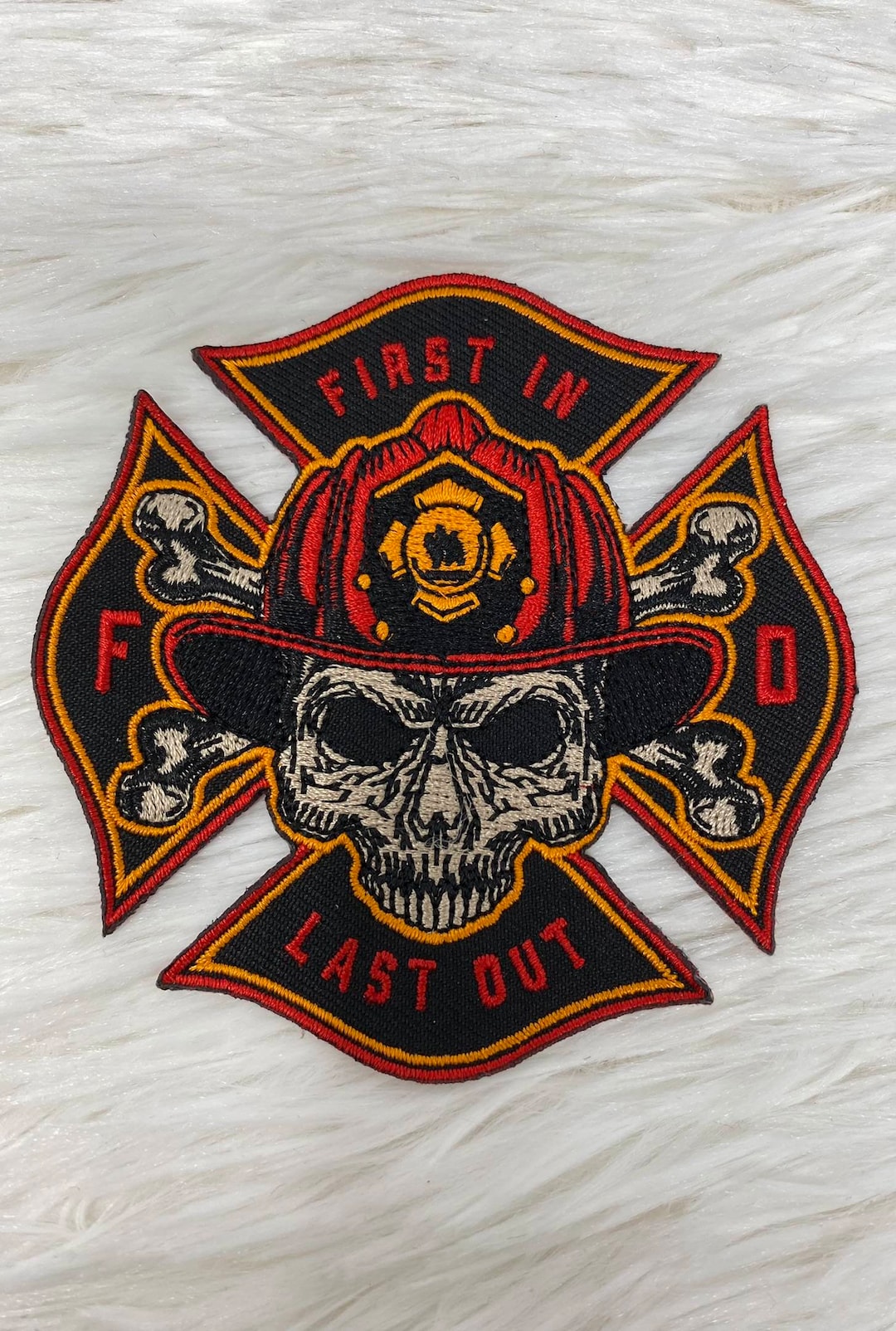 NEW Firefighter Patch, "first In, Last Out," First Responder Gift Idea ...