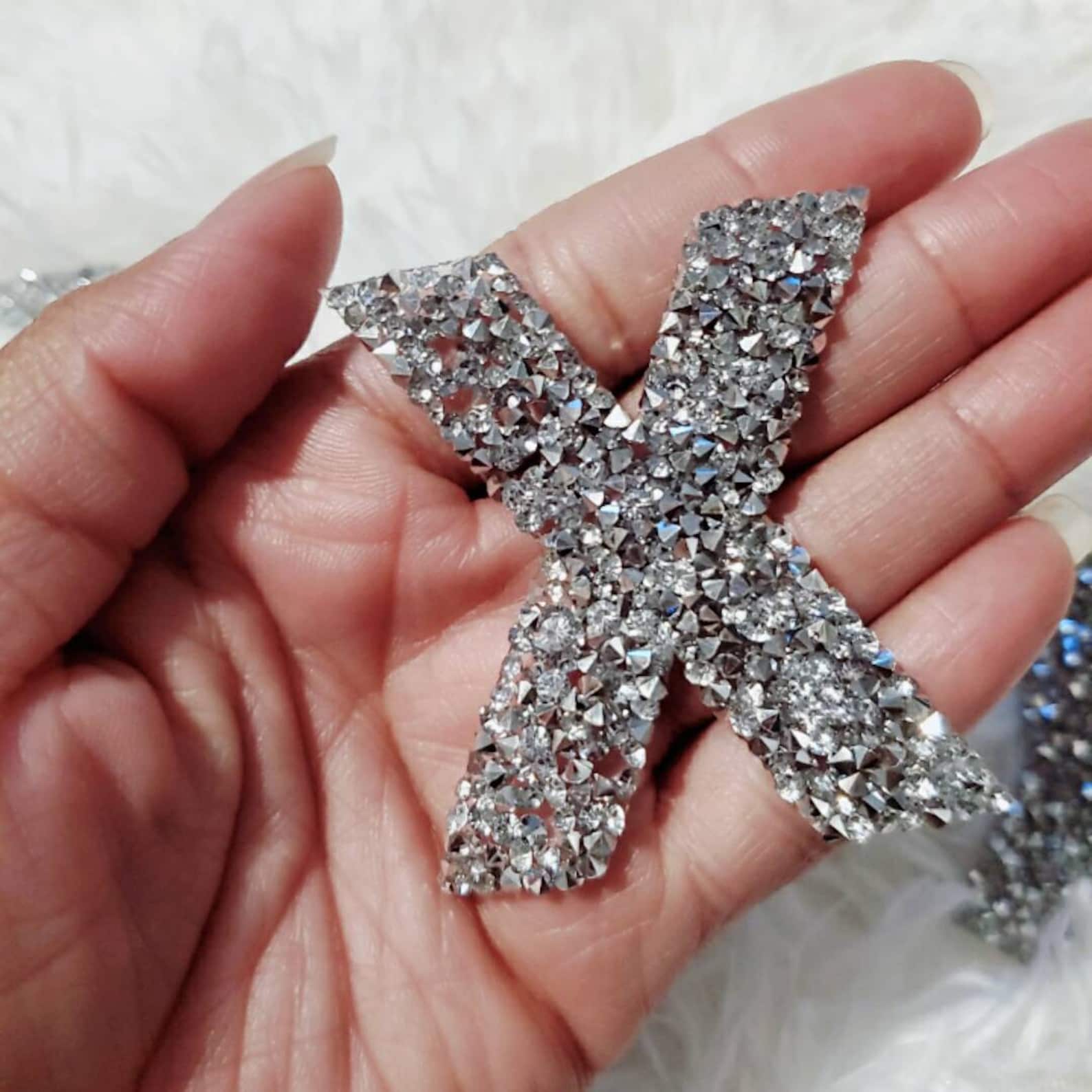 Hotfix Rhinestone Letters, SILVER 1 Pc, NEW, Choose Your Letter ...