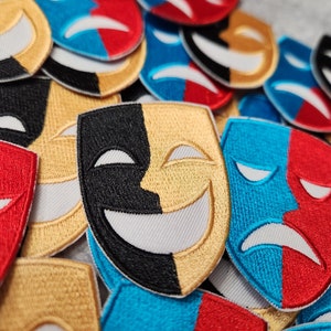 Patch Party Club, Theater of Emotions "comedy and Tragedy Emblem" (1-pc ...