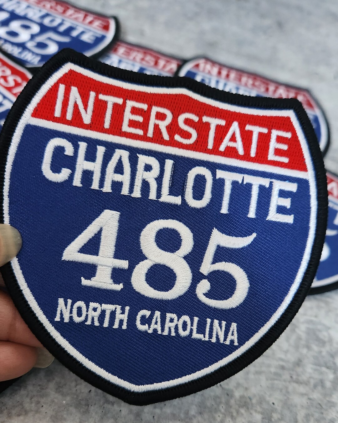 Collectable 1-pc, "charlotte 4" Interstate 485" Iron-on Embroidered ...
