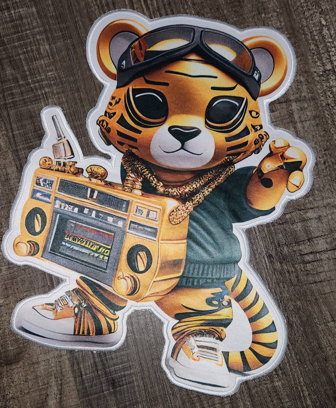 Luxury Collection: "hip-hop Radio Toting Tiger," Sz 12", 1-pc, Digital ...