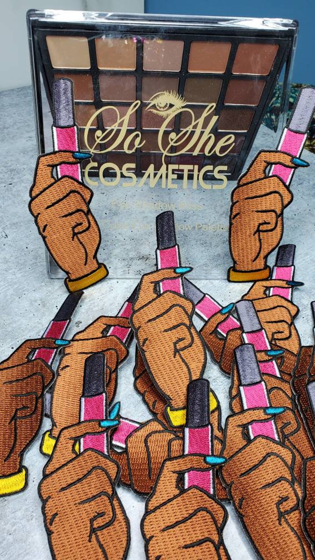 New,"cute Hands and Lippie, Makeup Lovers Badge, Iron-on Merit Badge ...