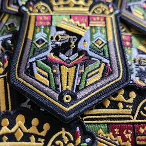 Heraldic Patch,(1-pc) "monarch's Reign" Embroidered Patch: the Black ...
