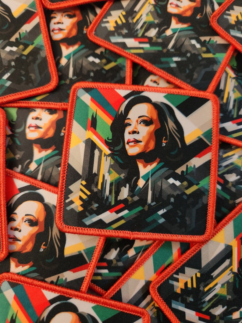 Patch Party Club, (1-pc) Kamala Harris "city Lights" Digital Print ...