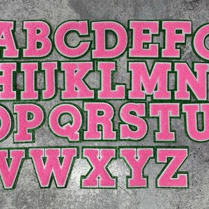 New Arrival, PINK Chenille, Green Glitter, W/ White Felt, Size 2.75 ...