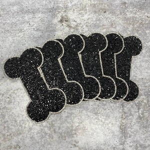 Patched up Pup: "blinged Out Doggie Bone" Iron-on Rhinestone Patch for ...