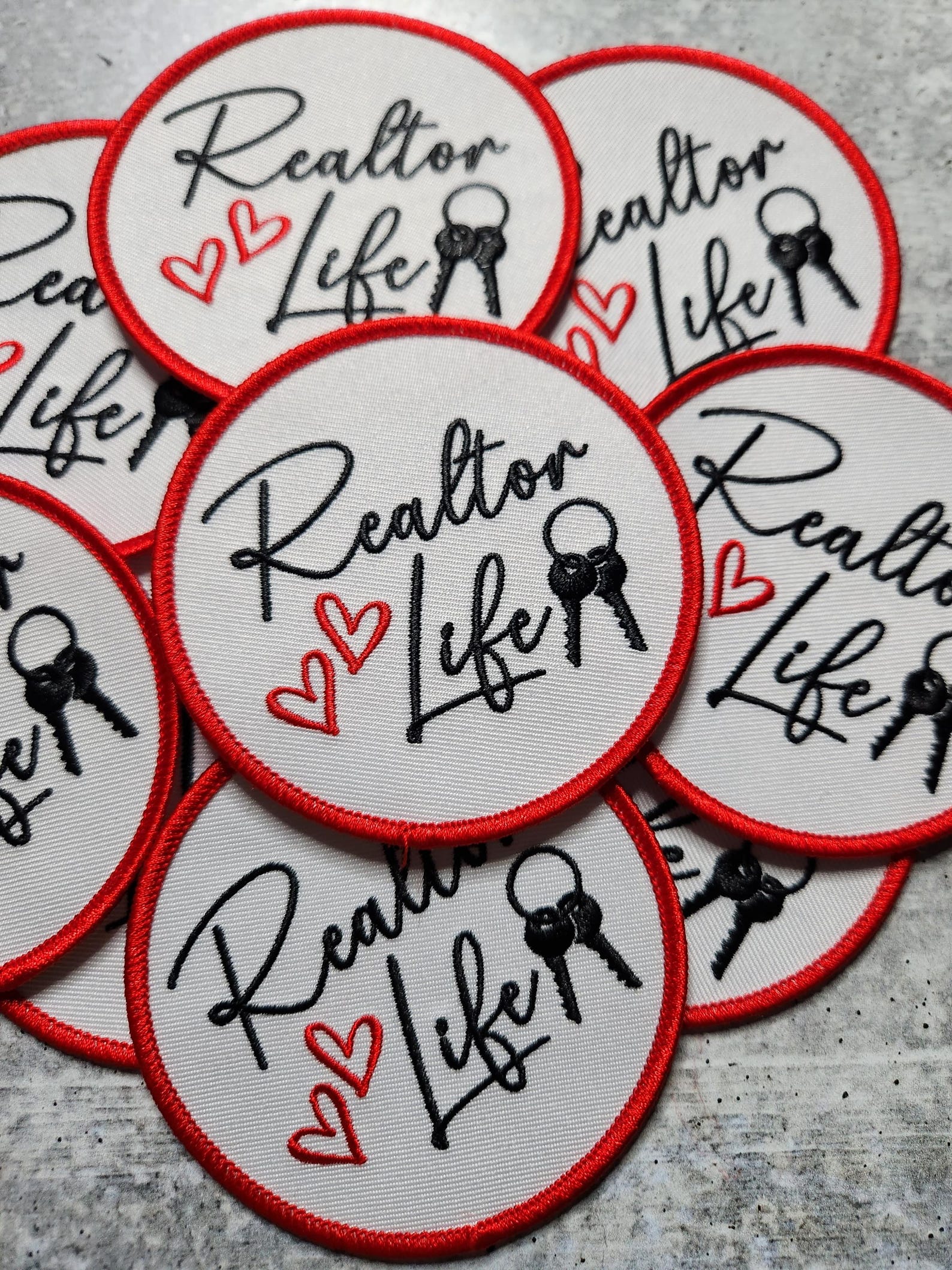 Patch Party Club, (1-pc) "realtor Life" Iron-on Embroidered Patch, Sz 3 ...